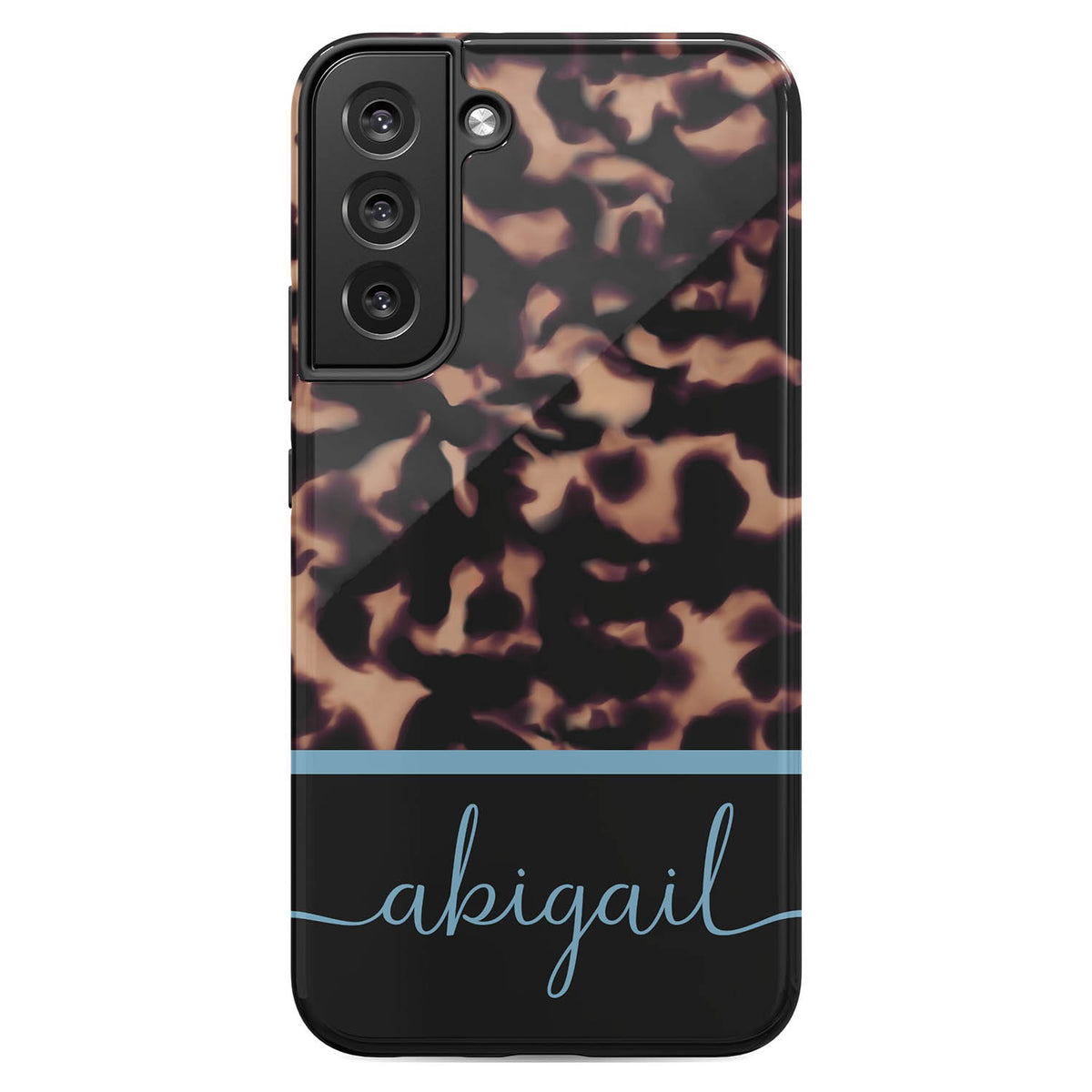 Custom Name Dark Tortoiseshell Galaxy Case | Artisticases