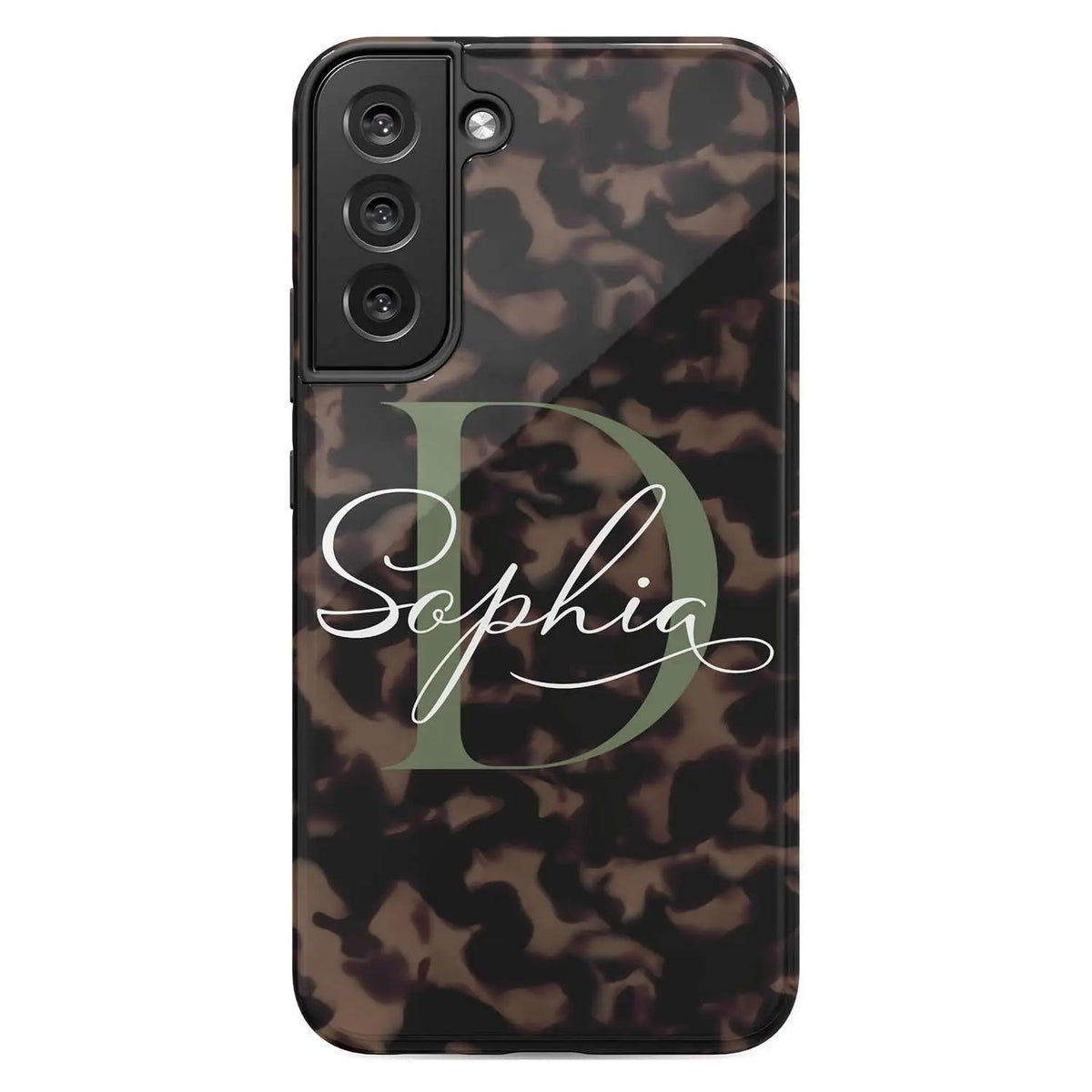 Monogram Personalized Tortoiseshell Samsung Galaxy Case | Artisticases