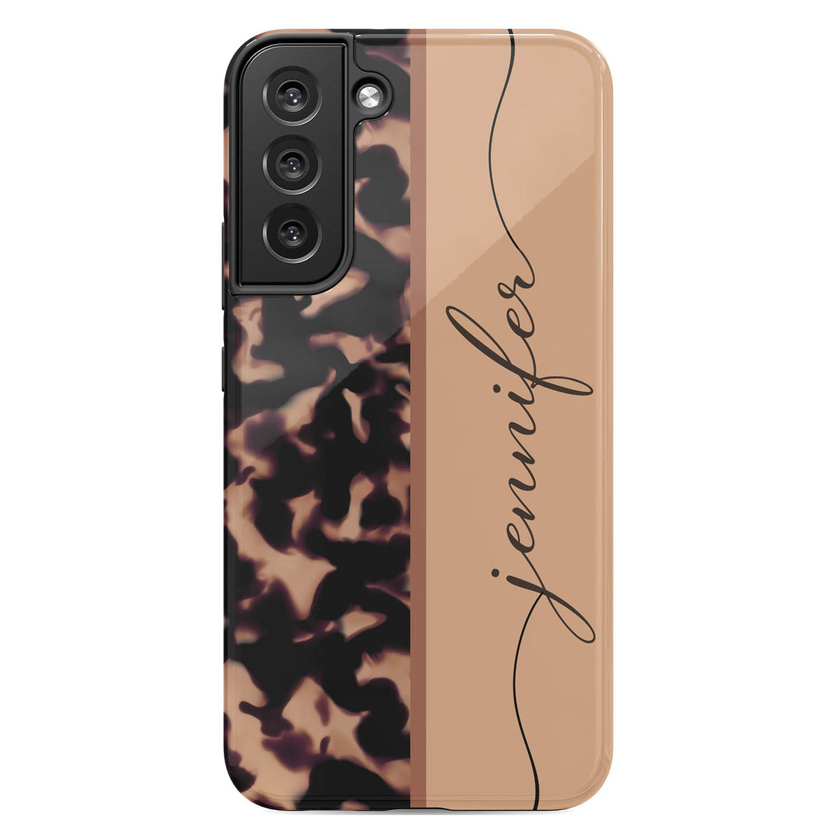 Tortoiseshell Custom Calligraphy Name Galaxy Case | Artisticases