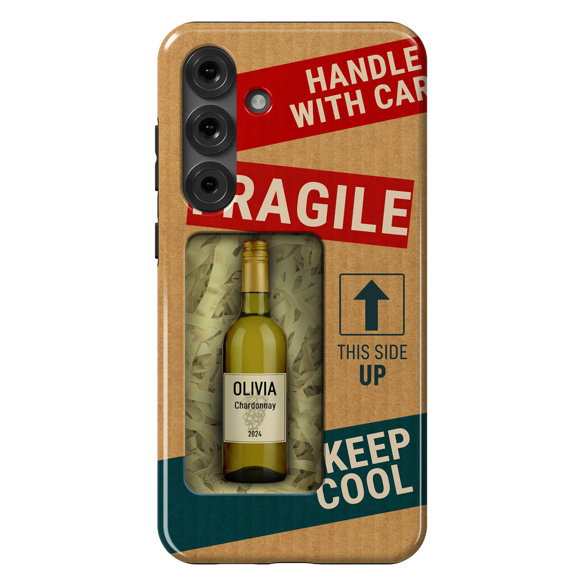 Personalized Fragile Wine Bottle Galaxy Case | Artisticases