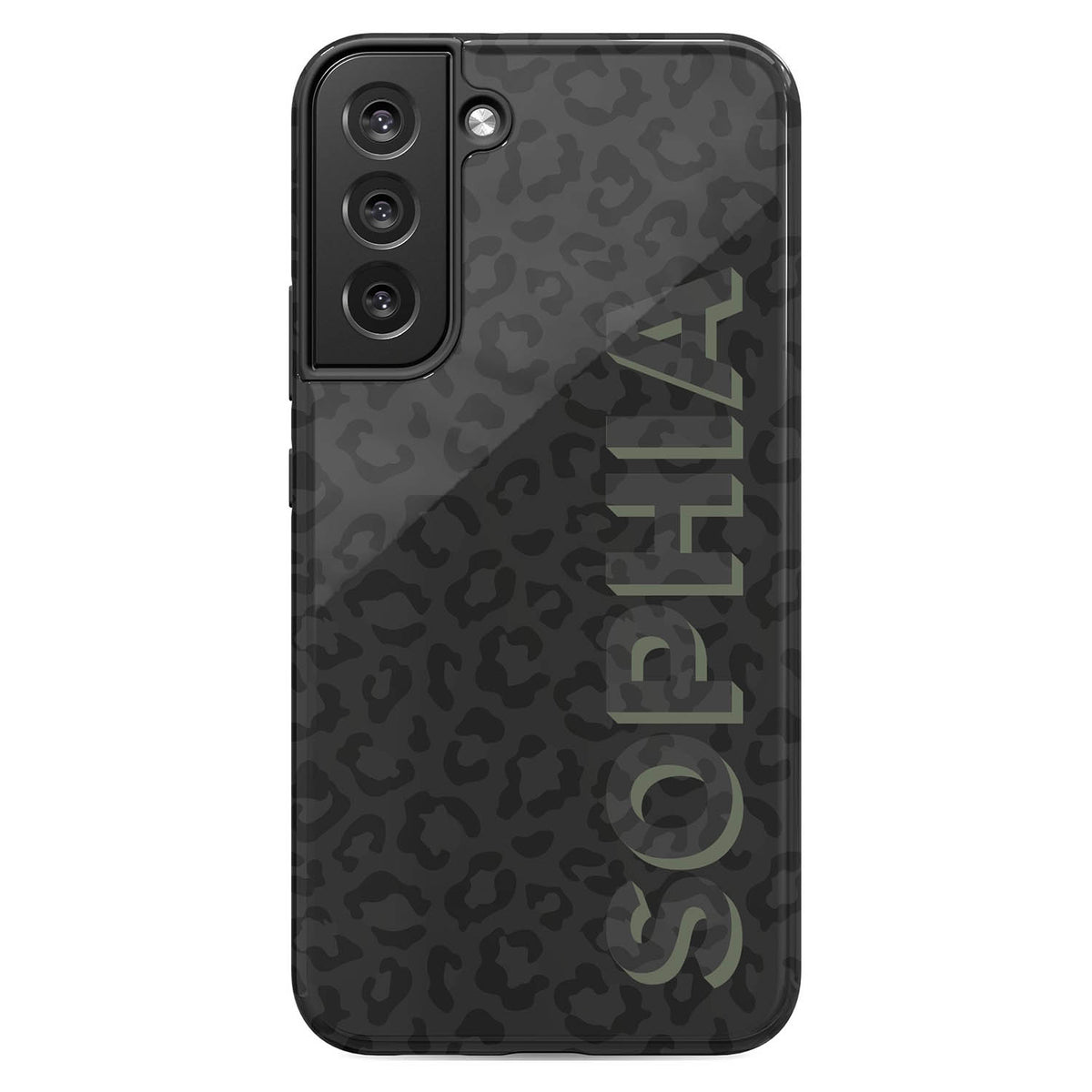 3D Custom Name Dark Leopard Galaxy Case | Artisticases