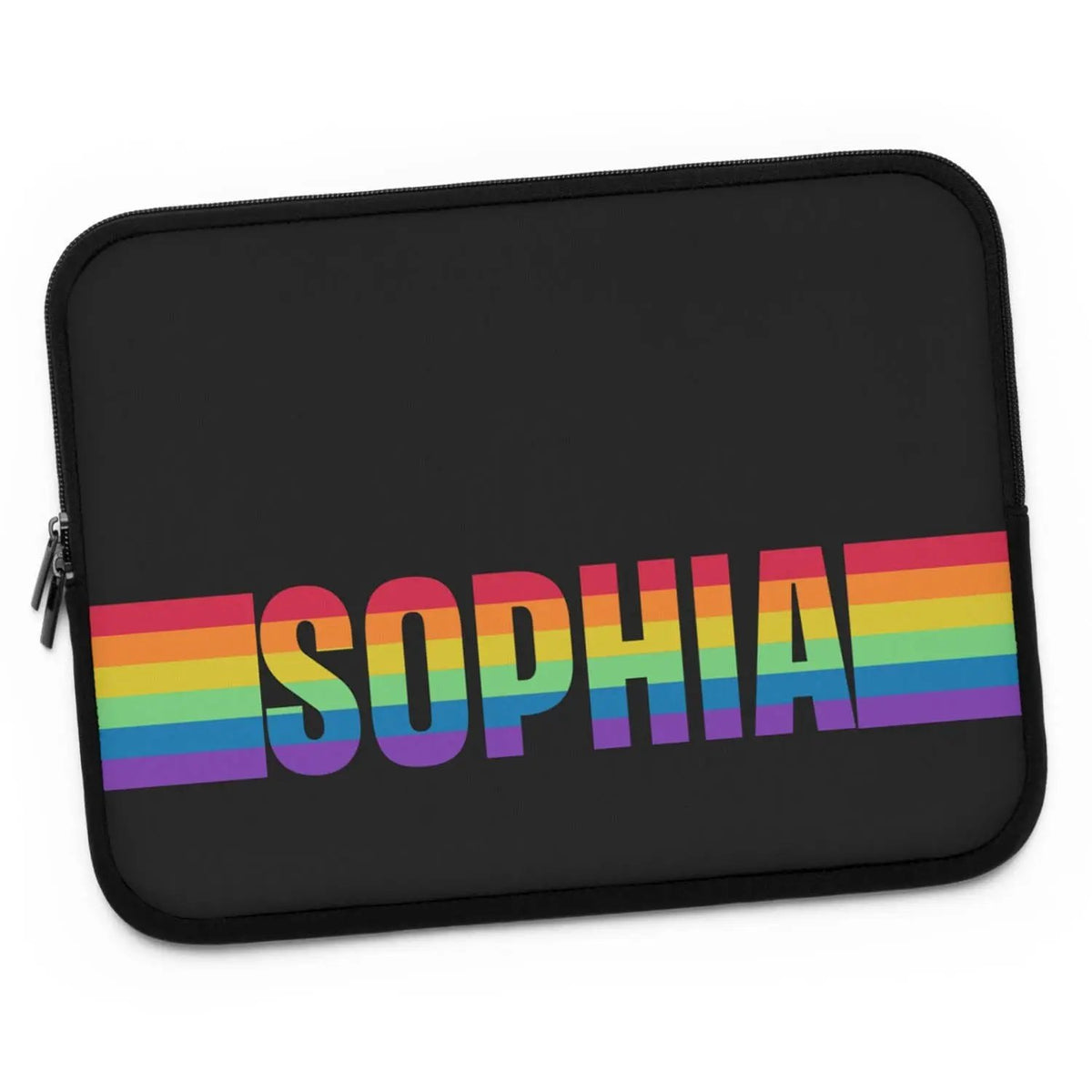 LGBTQ Custom Pride Rainbow Name Laptop, MacBook & Tablet Sleeve