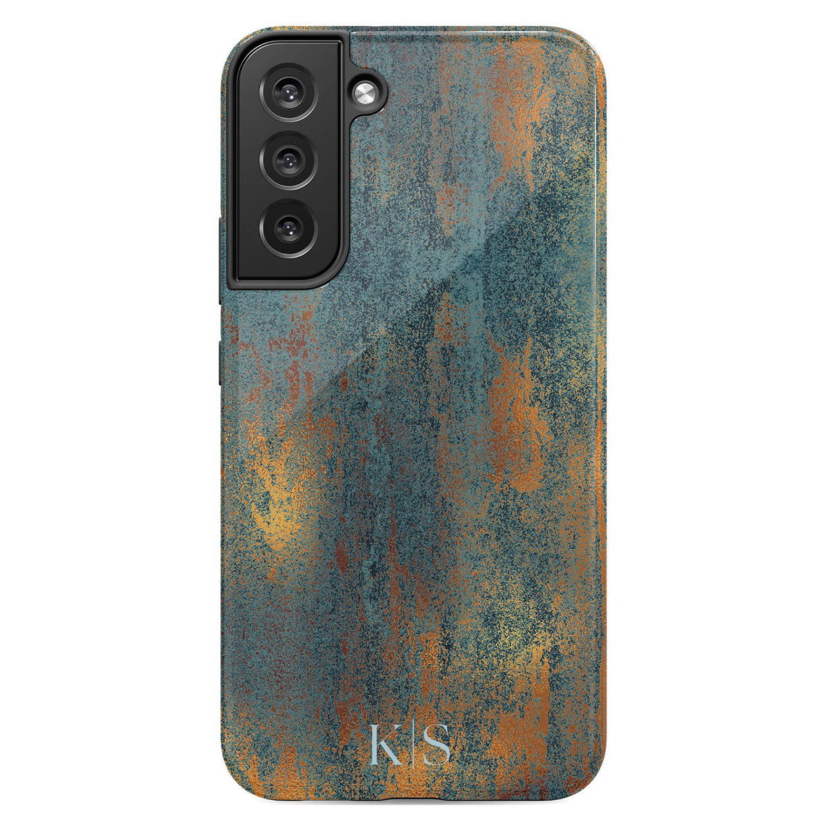 Patina Effect Custom Initials Samsung Galaxy Case | Artisticases