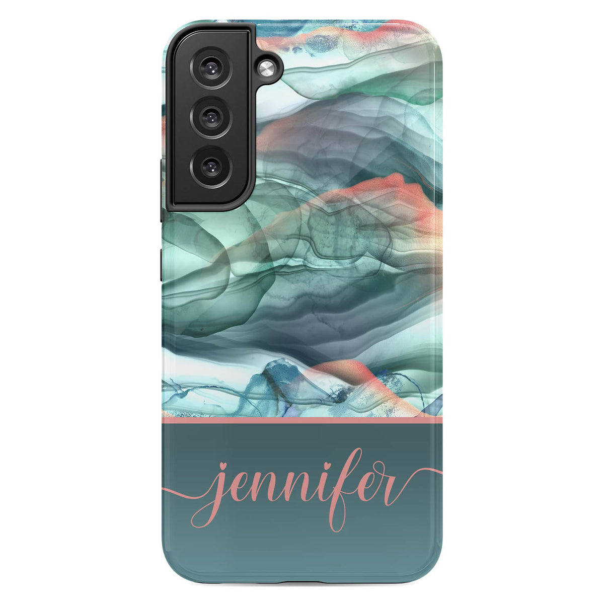 Alcohol Ink Patterns Custom Name Samsung Galaxy Case | Artisticases