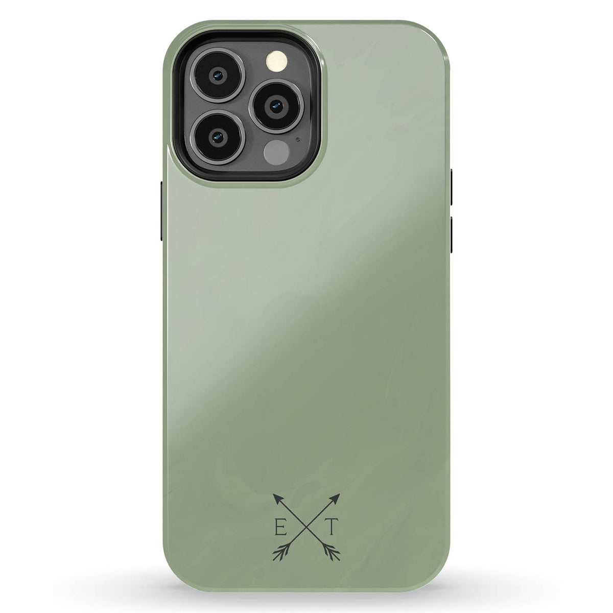 Custom Initials Crossed Arrows Friendship iPhone Case | Artisticases