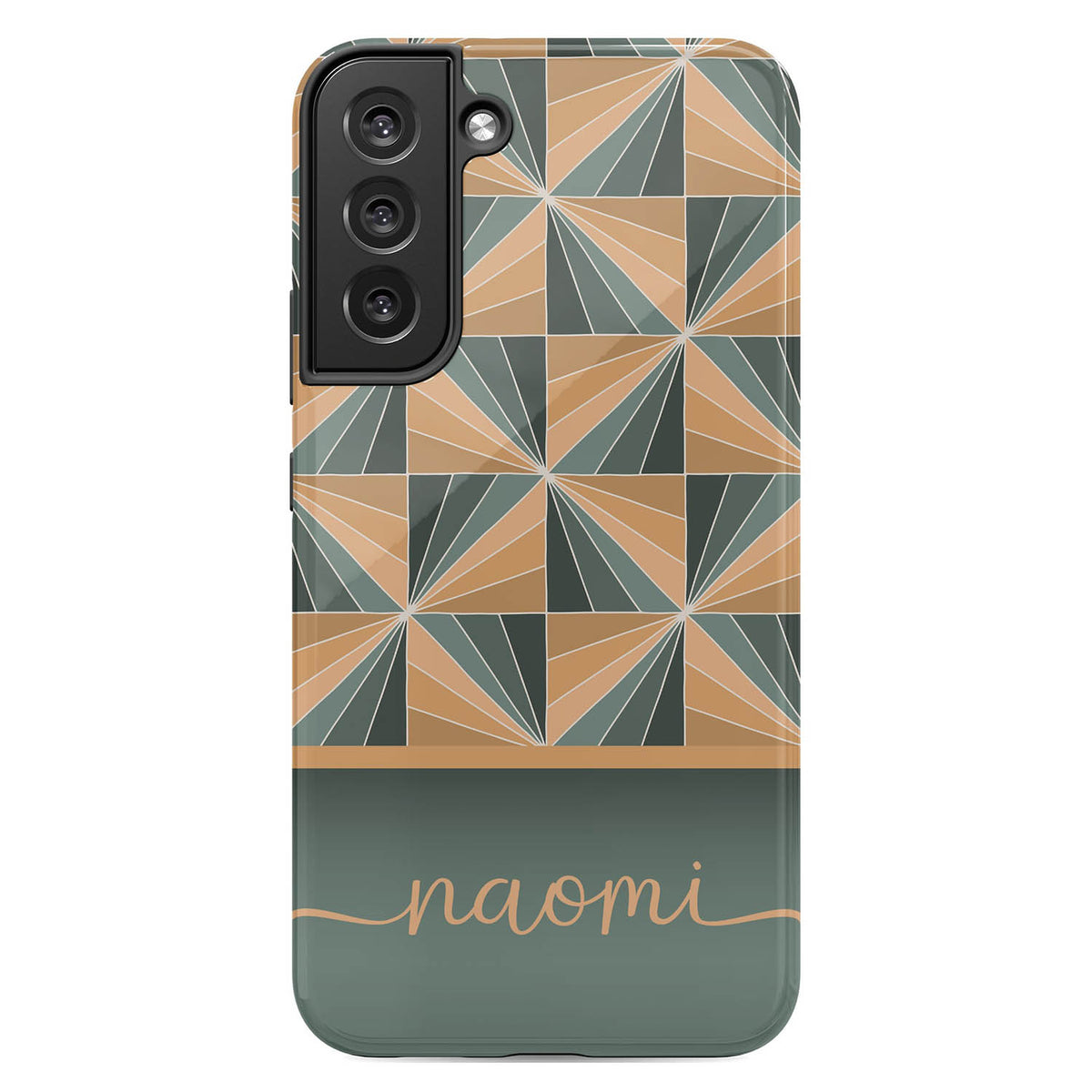 Christmas Pattern Custom Name Samsung Galaxy Case | Artisticases